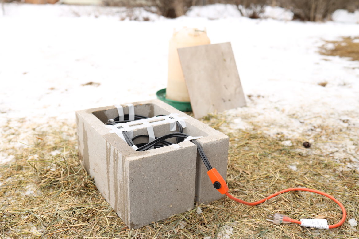 Easy DIY Heated Chicken Waterer (Make in 15 minutes!) - From Scratch ...