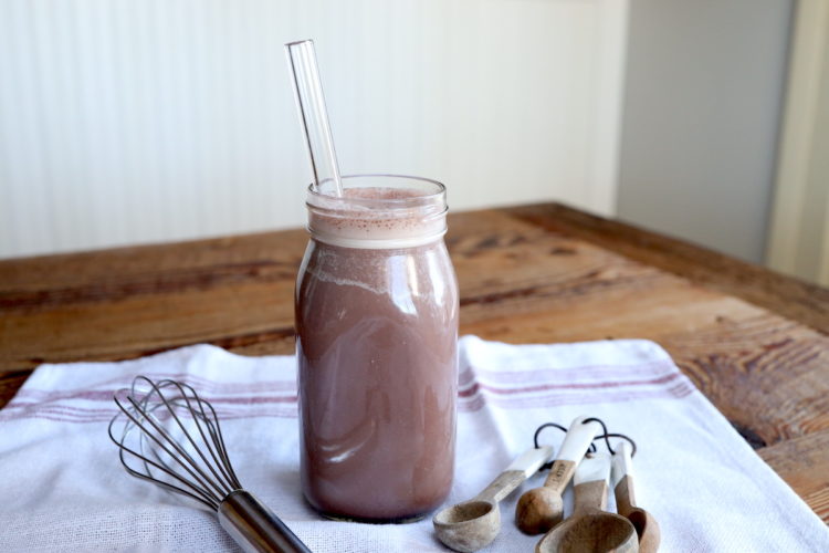 Simple Homemade Chocolate Milk with Cocoa Powder - From Scratch Farmstead
