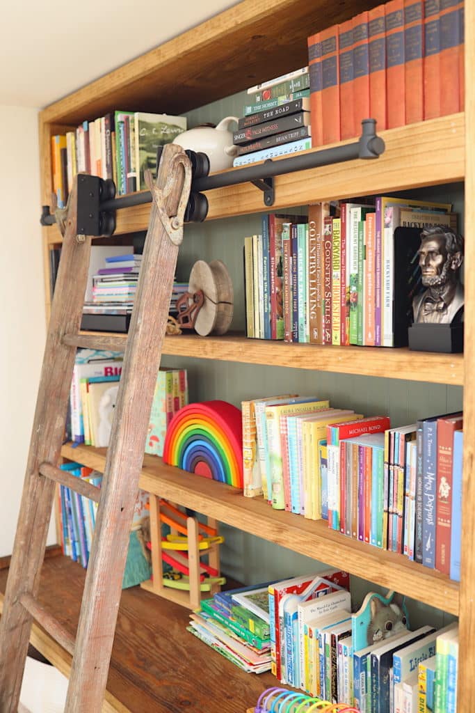 How To Install DIY Library Ladder Hardware - From Scratch Farmstead