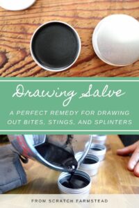 DIY Drawing Salve for Stings, Bites & Splinters - From Scratch Farmstead