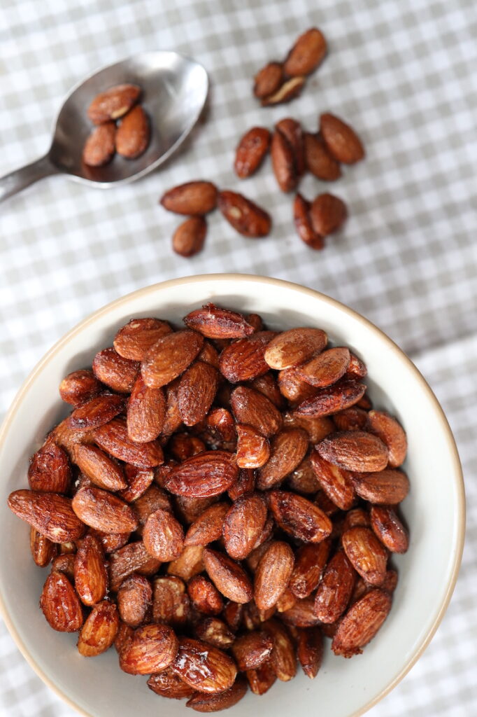 Cinnamon Maple Roasted Almonds (4 Ingredients!) - From Scratch Farmstead