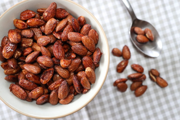 Cinnamon Maple Roasted Almonds (4 Ingredients!) - From Scratch Farmstead