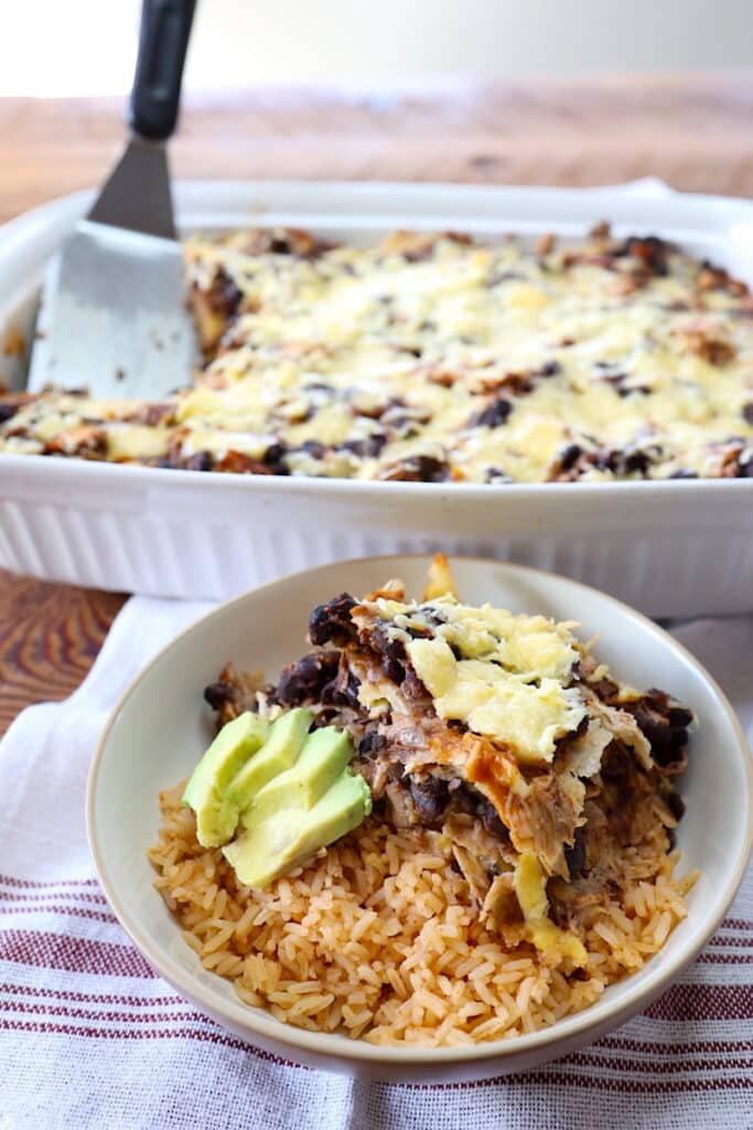 Our Family’s Favorite Layered Chicken Enchilada Casserole - From ...