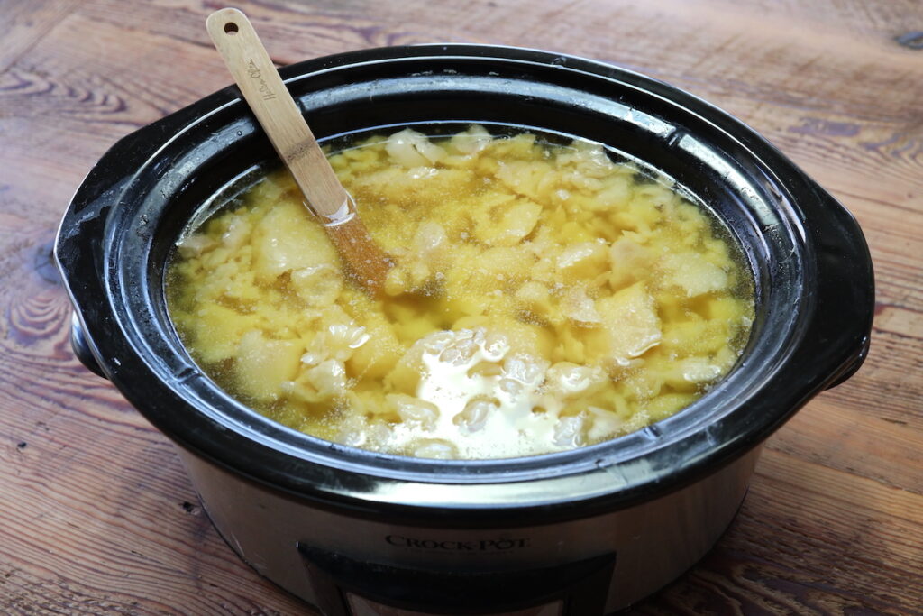 Wet Rendering Tallow for Skincare in a Crock Pot - From Scratch Farmstead