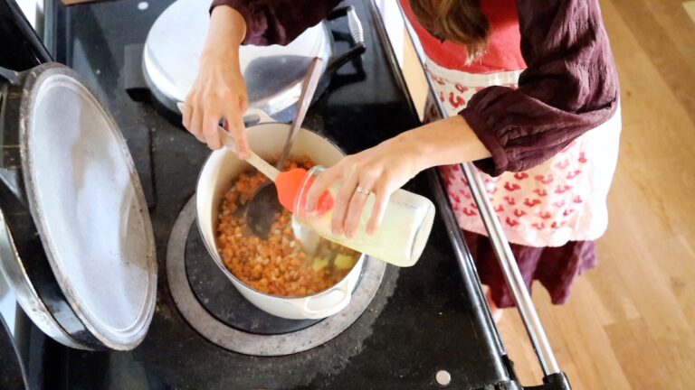 Creamy Chicken and Rice Soup (Stovetop or Slow Cooker) - From Scratch ...