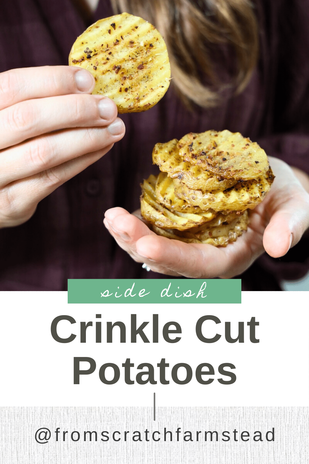 Homemade Crinkle Cut Potatoes in the Oven - From Scratch Farmstead