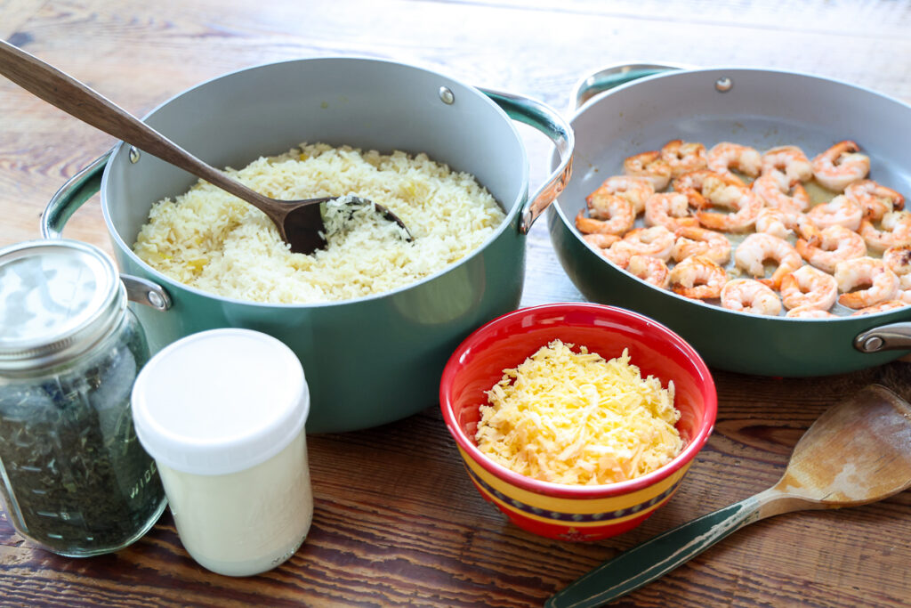 Creamy Rice and Shrimp Recipe - From Scratch Farmstead